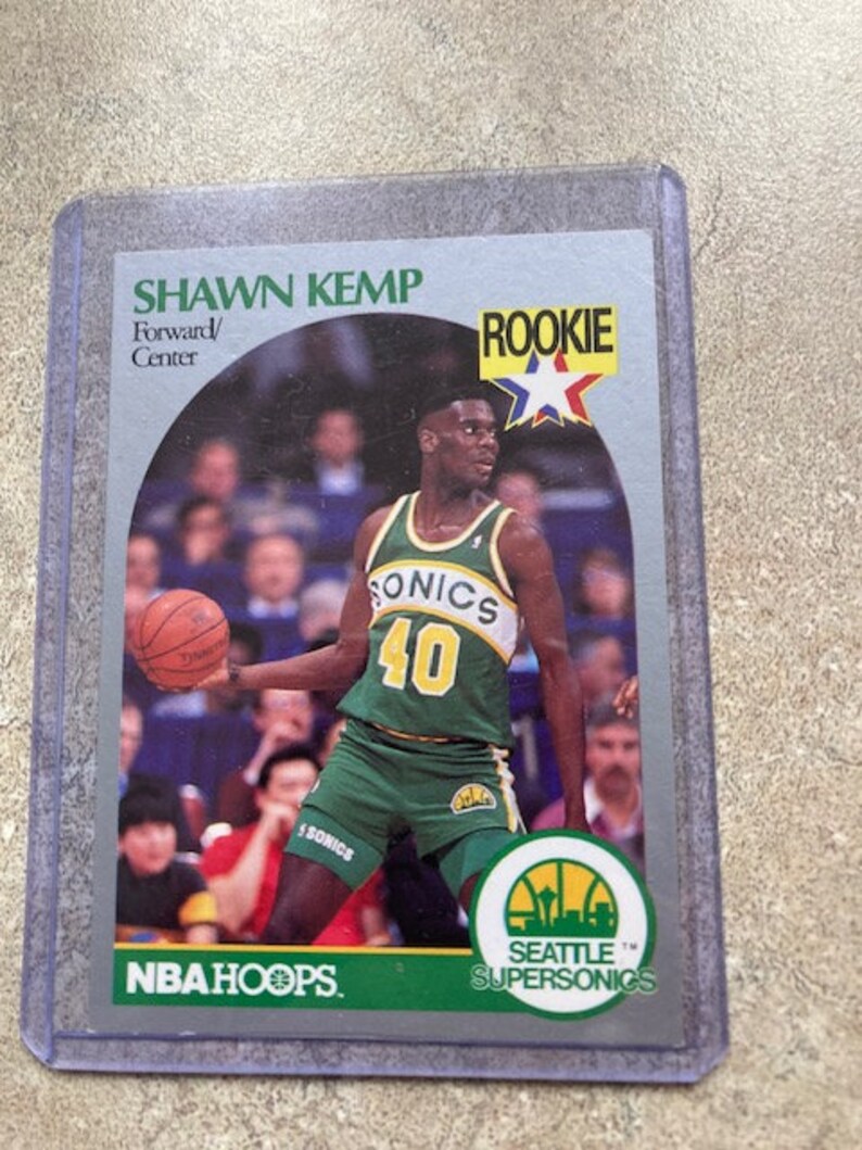 1990 NBA Hoops Shawn Kemp Rookie Card - Etsy