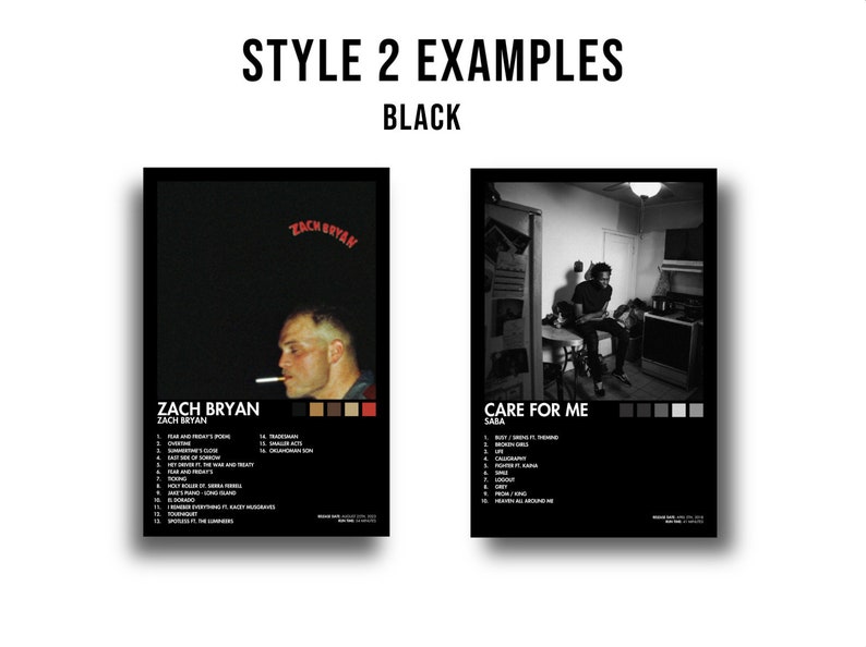 Digital Album Posters (digital Download) - Etsy