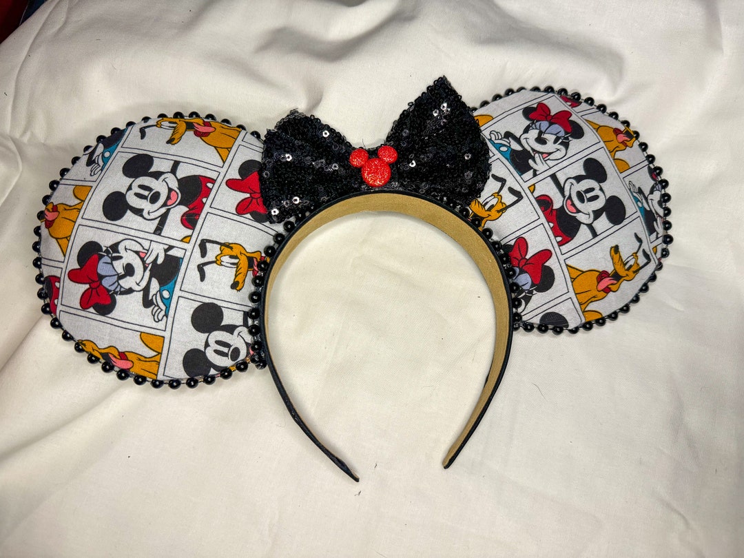 Mickey, Minnie, and Pluto Mouse Ear Headband - Etsy