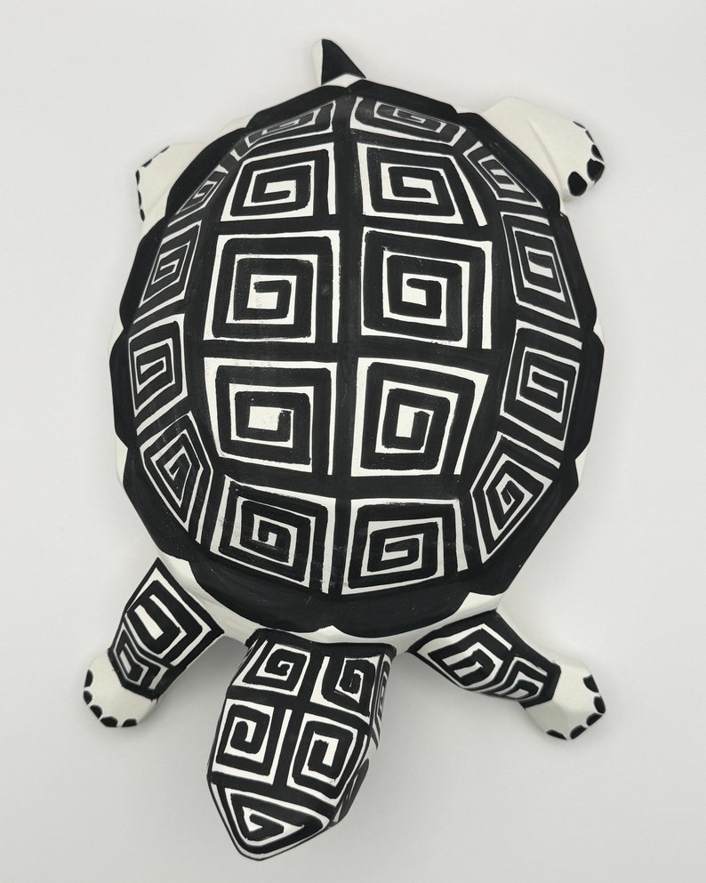 Acoma Pueblo Large Hand Painted Ceramic Turtle Native American Art - Etsy