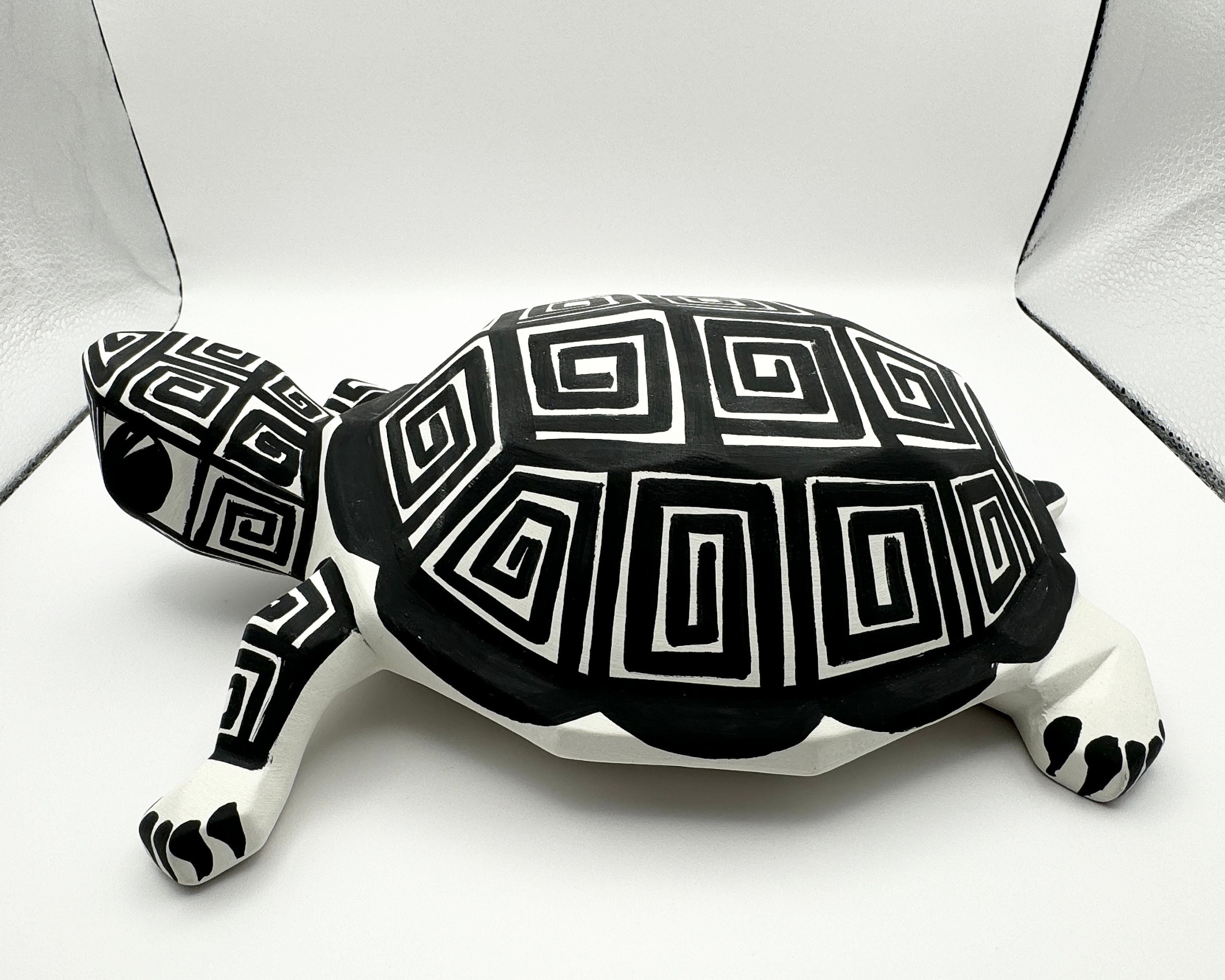 Acoma Pueblo Large Hand Painted Ceramic Turtle Native American Art - Etsy