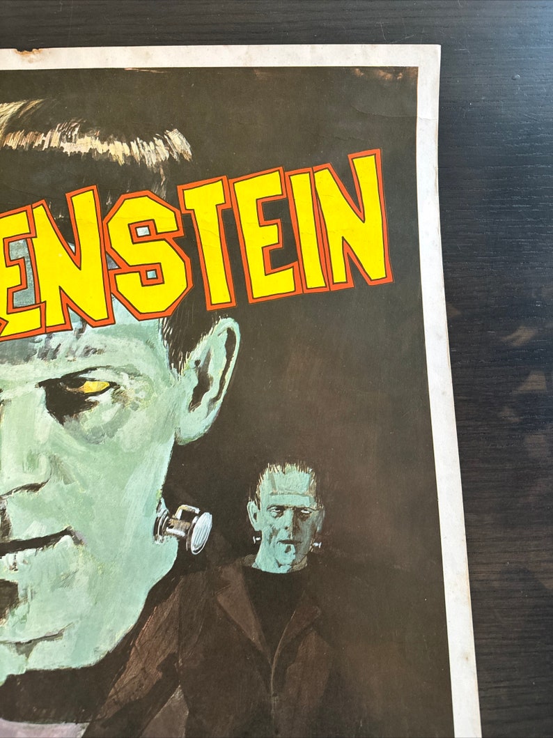 Frankenstein 1931 Movie Poster - 21” X 28” - 1960's Reproduction - Etsy