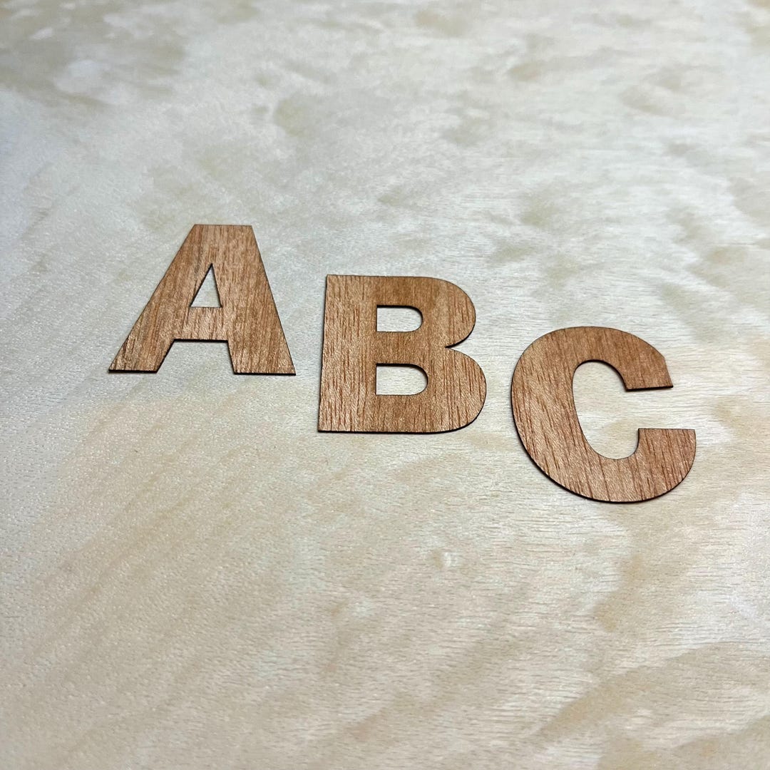 Real Wood Letters Beech, Wooden Letter Letters Self-adhesive, Veneer ...