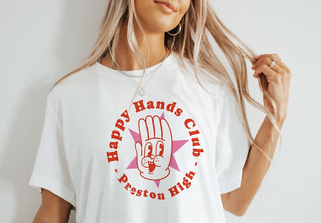 Happy Hands Club, Napoleon Dynamite Inspired Graphic Tee, Funny Cool Gift for Movie Fan, Unisex ...