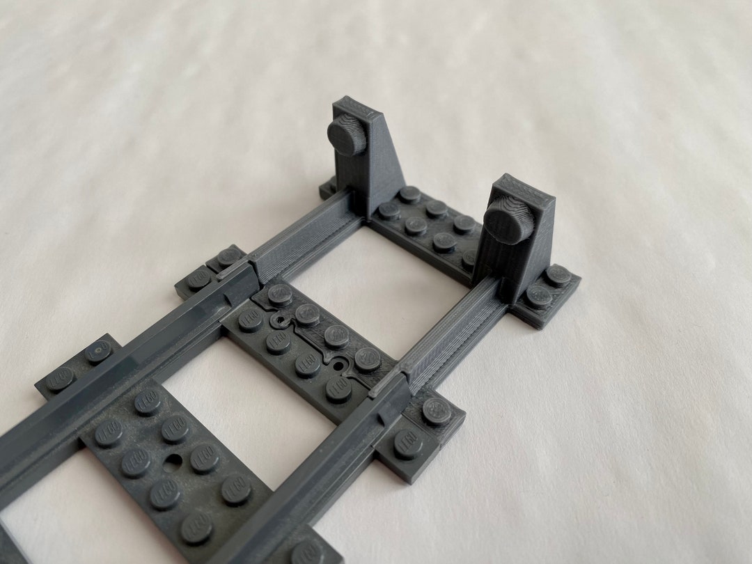 Lego Train Track Buffer/stopper/bumper Gray - Etsy