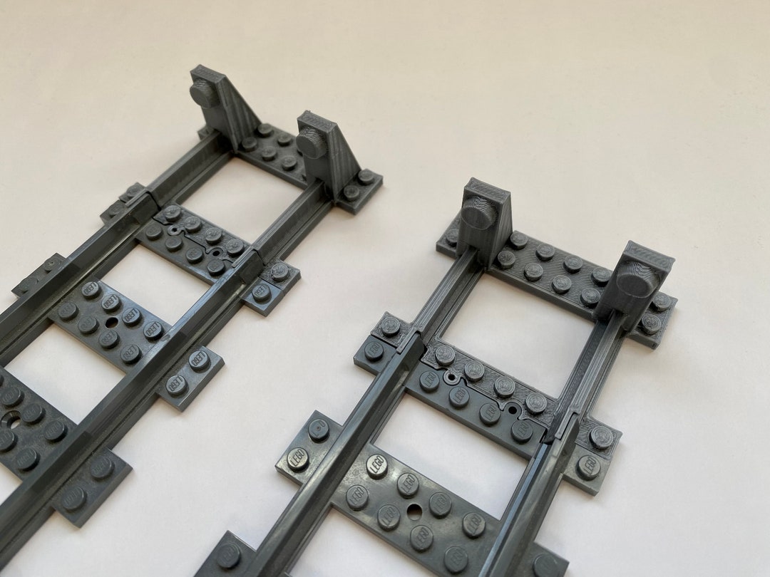 2X PACK Lego Train Track Buffer/stopper/bumper Gray - Etsy