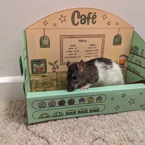 Cafe Kiosk Paper Toy Scene | Printable PDF Digital Download | DIY ...