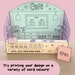 Cafe Kiosk Paper Toy Scene | Printable PDF Digital Download | DIY ...