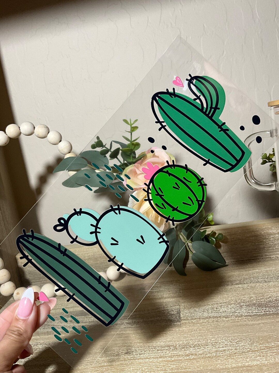 Cute Cactus Wrap. Best Cactus 16oz Wrap.up Dtf Wrap - Etsy