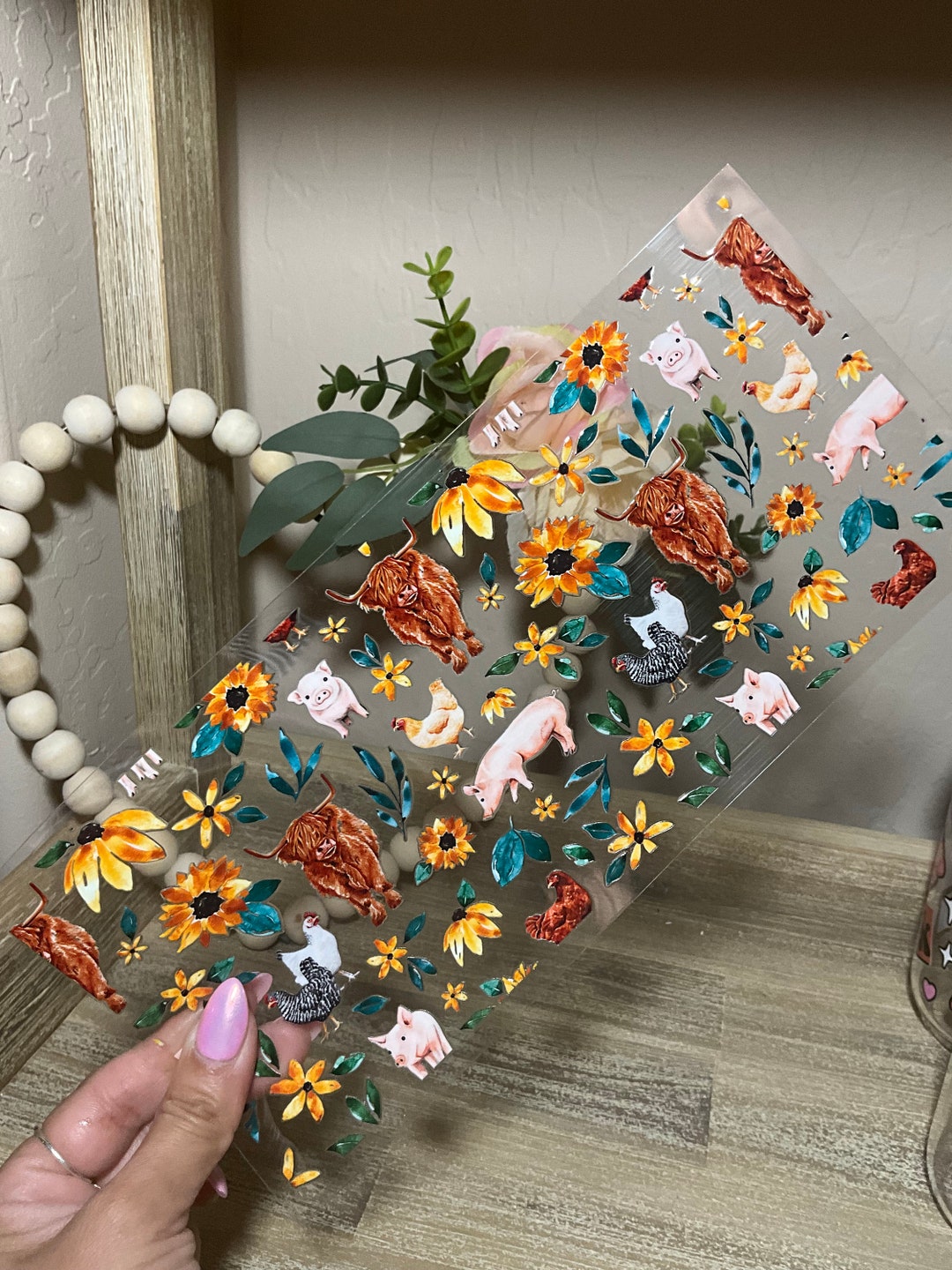 Farm Animals Wrap. Ready to Use. 16oz Wrap - Etsy