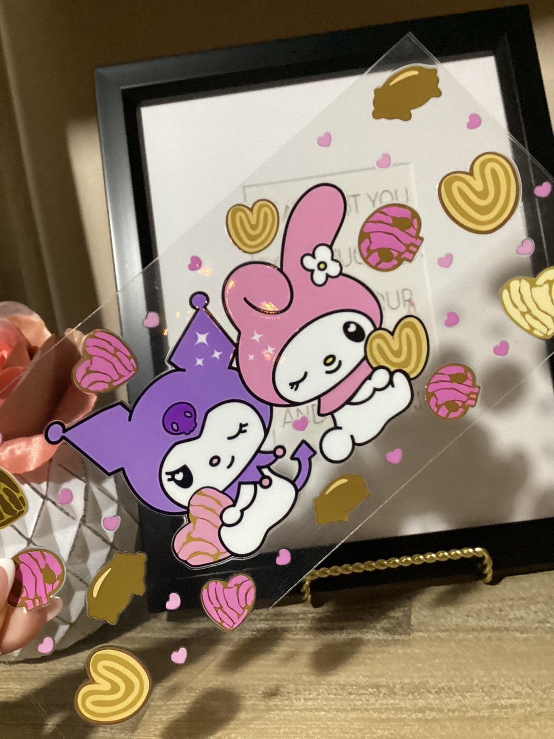 Cute Concha Kuromi and Friend. 16oz Uv Dtf Wrap - Etsy