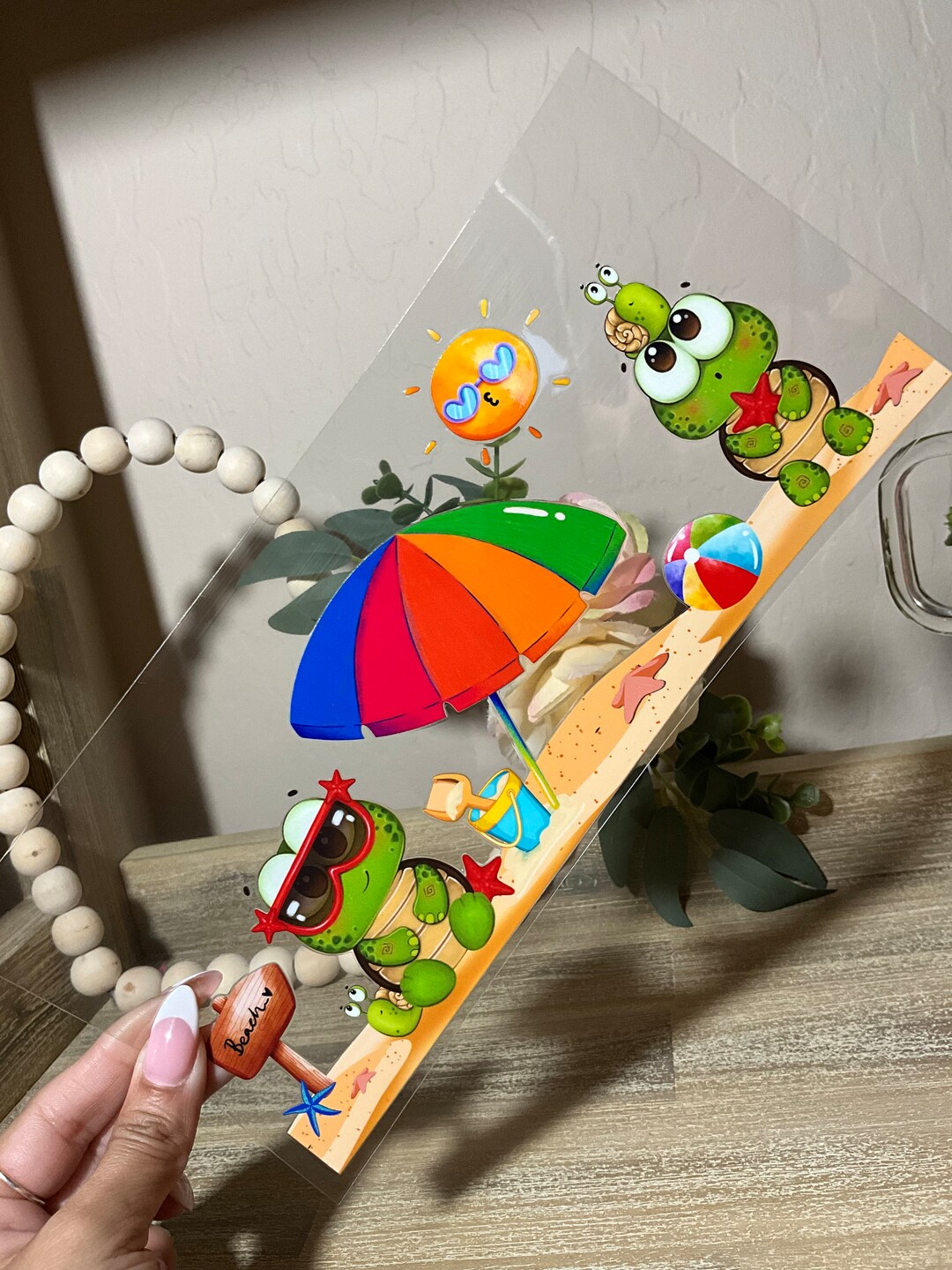 Cute Summer Frog Wrap. 16oz up Dtf Wrap. Fun Wrap. - Etsy