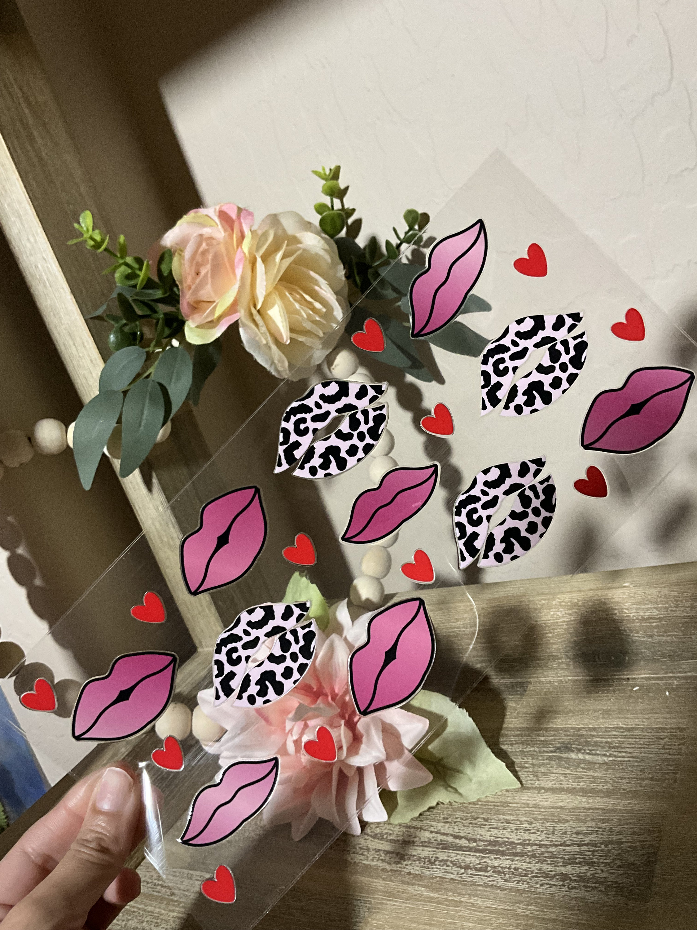 16oz Cute Kiss Wrap. Leopard Print Wrap. Uv Dtf Wrap. - Etsy