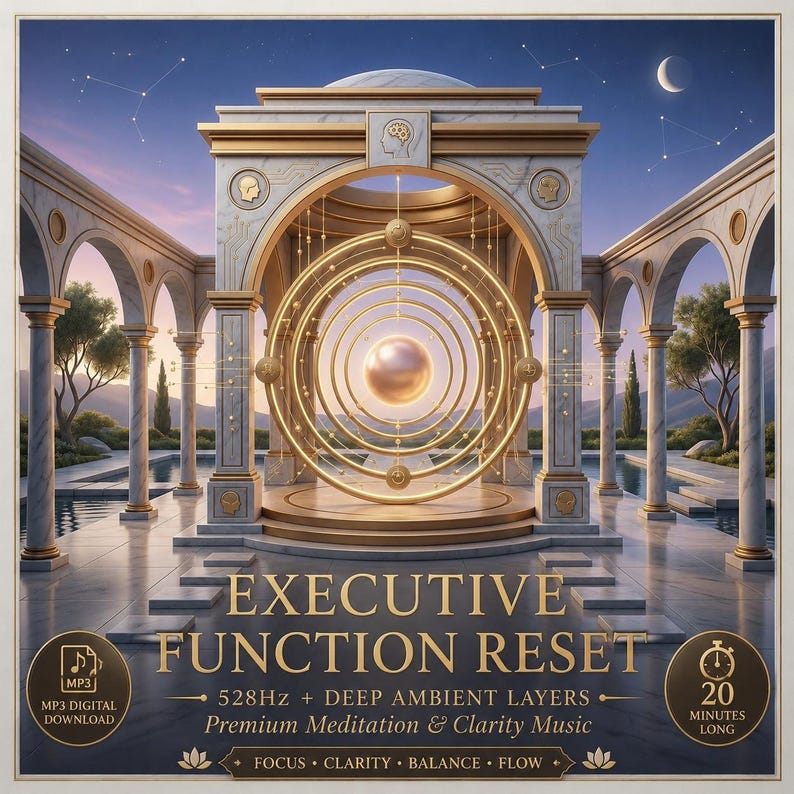 Executive Function Reset Music | 528hz Ambient Meditation (MP3 Download ...
