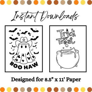 Halloween Coloring Pages for Kids & Toddlers-instant Download ...