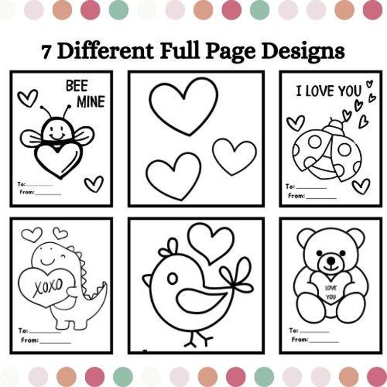 Toddler Valentine's Day Coloring Pages for Kids Toddlers Preschoolers ...