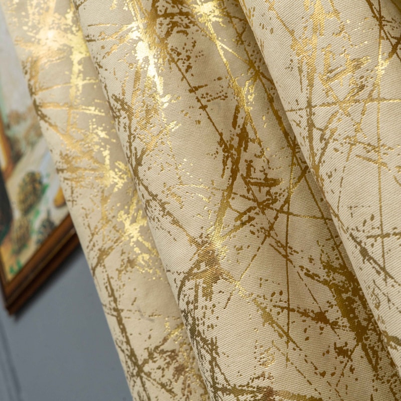 Gold Curtains - Etsy