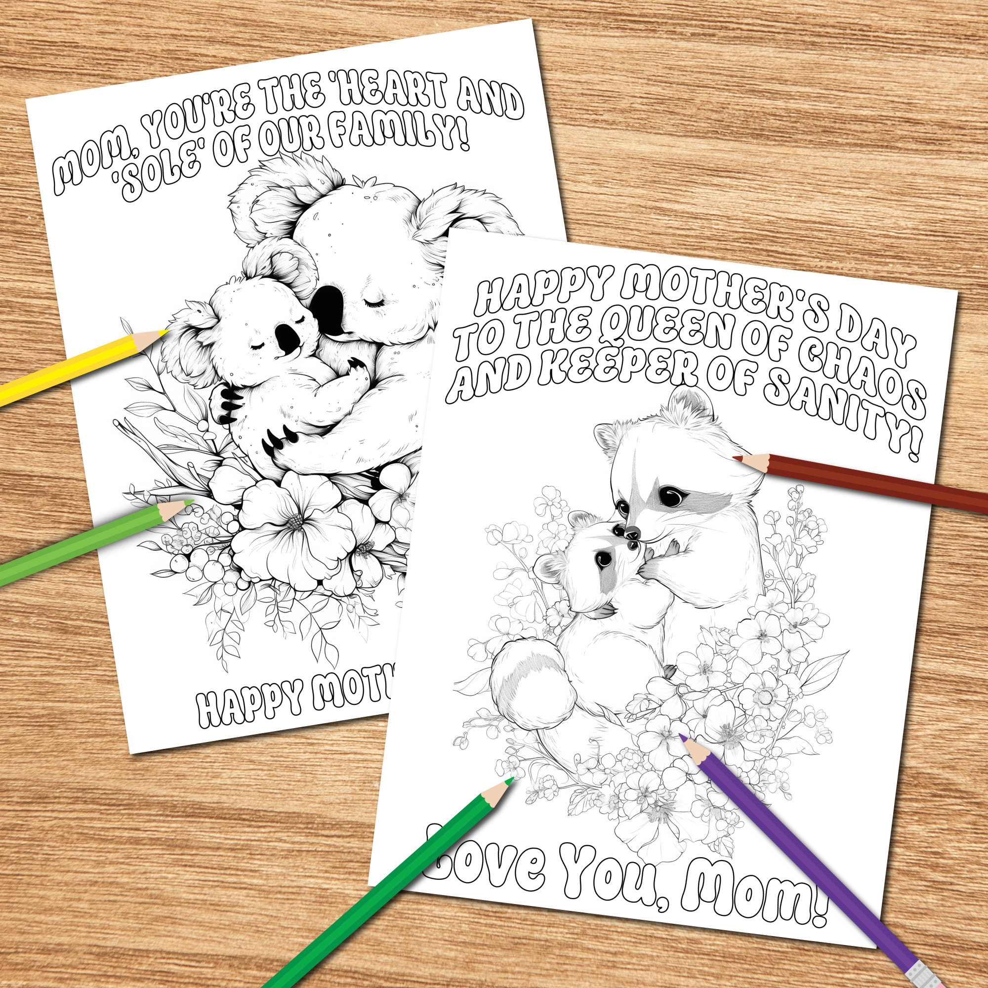 10 Funny Mother's Day Coloring Pages: Perfect Gift From Kids Download ...