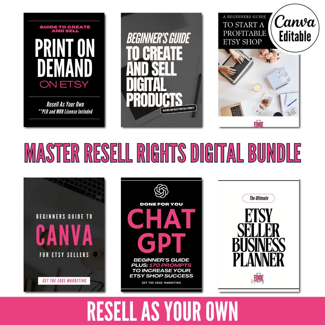Master Resell Digital Rights Bundle, Open an Etsy Shop, Sell Digital ...