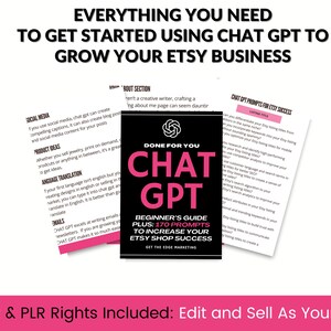 Open Ai Chat Gpt Prompts for Etsy, Master Resell Rights & Private Label ...