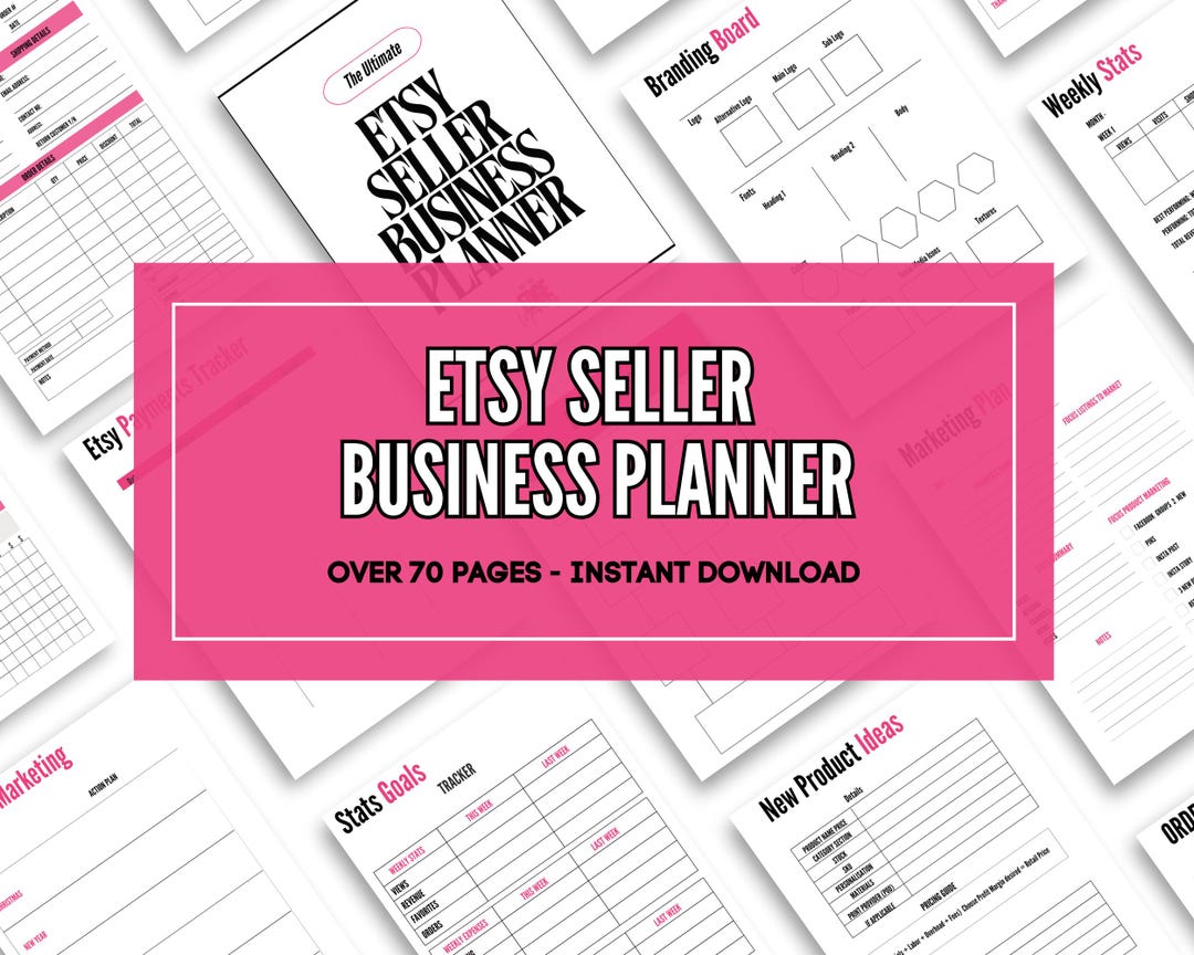 Etsy Shop Planner, Etsy Business Plan, Etsy Seller Planner, Open an ...