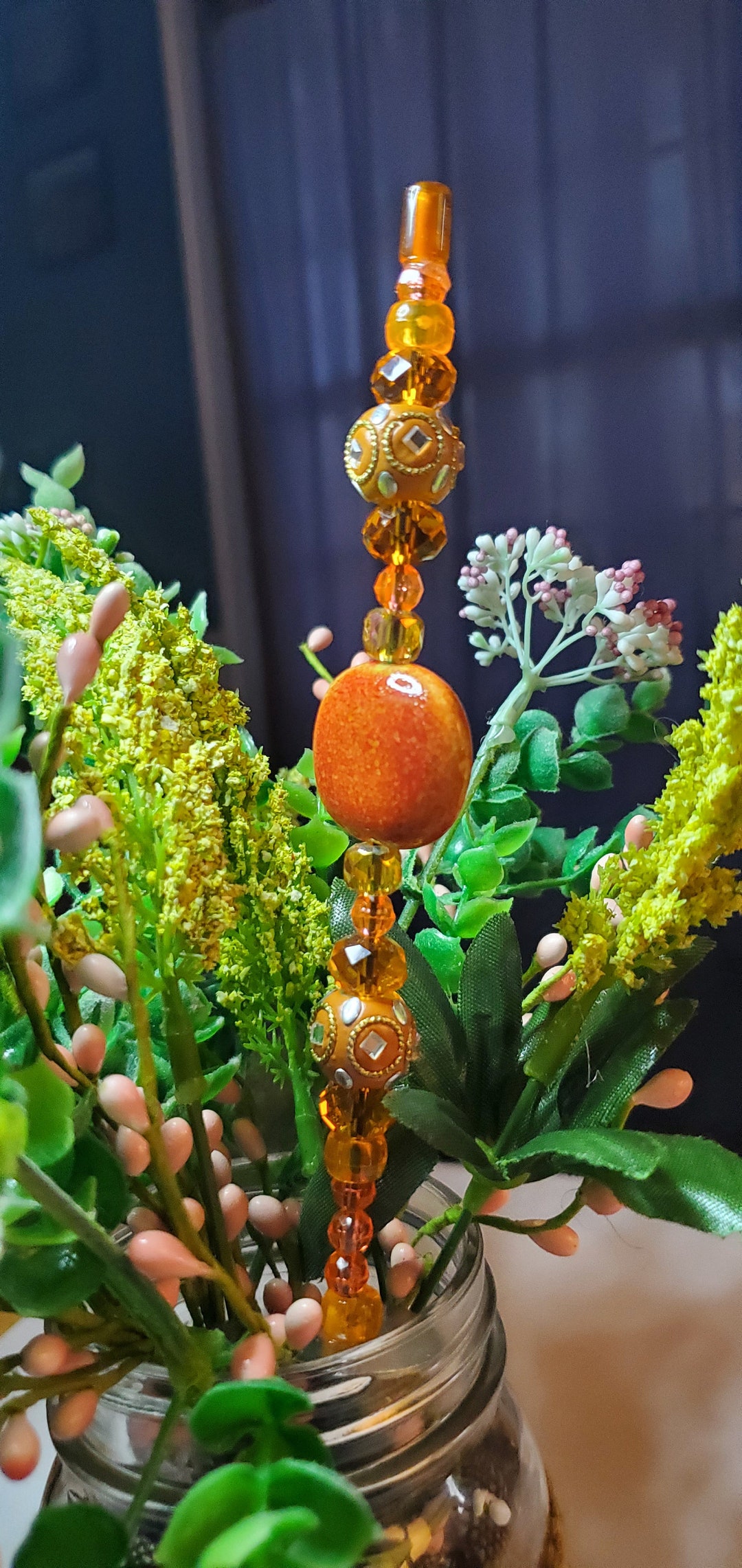 Harvest, Orange, Burnt Orange, Autumn Theme Mix of Ceramic, Acrylic ...