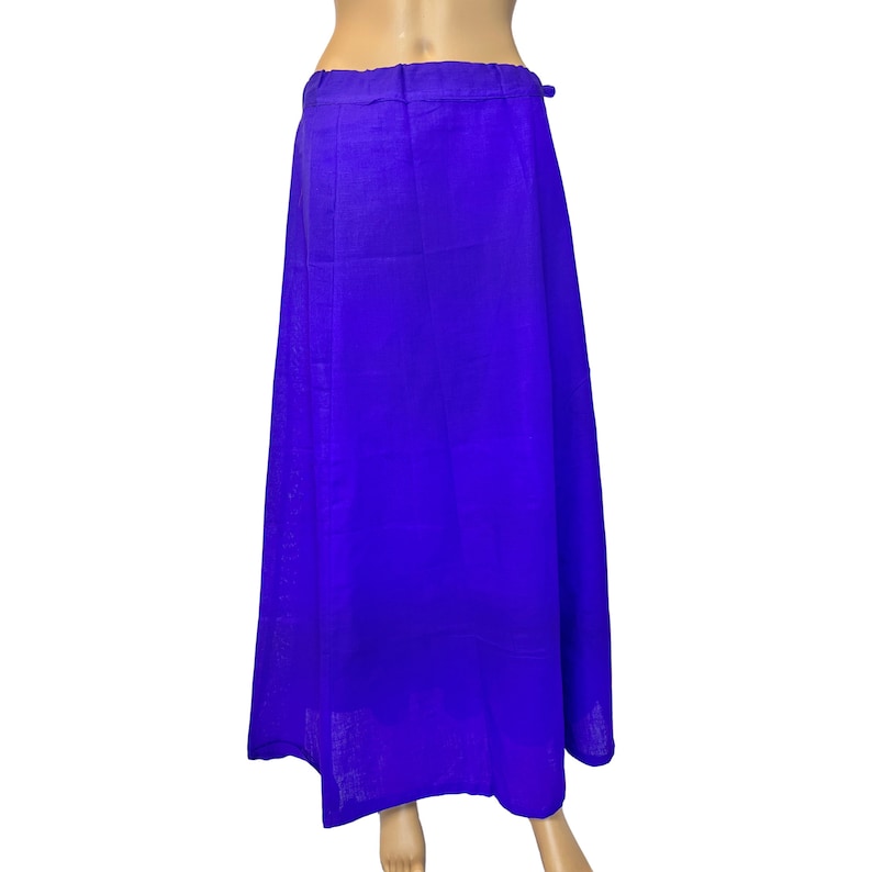 Violet Blue Color Petticoat/inner Skirts/saya for Saree, Cotton ...