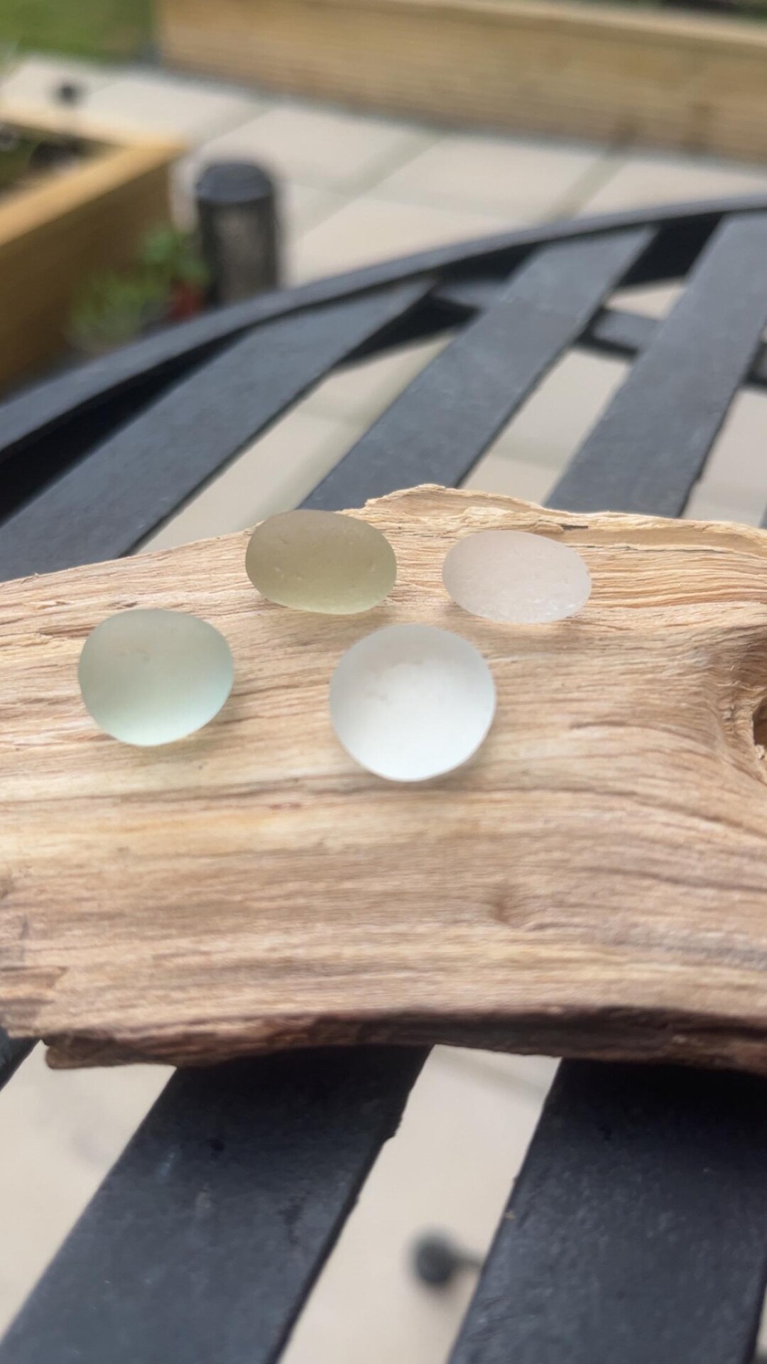 4 Half Bubbles of Seaham Sea Glass - Beautiful Mix of Colours - Etsy