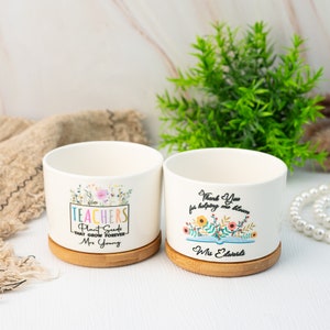 Custom Teacher Appreciation Gift,thank You Teacher Plant Pot,flower Pot ...