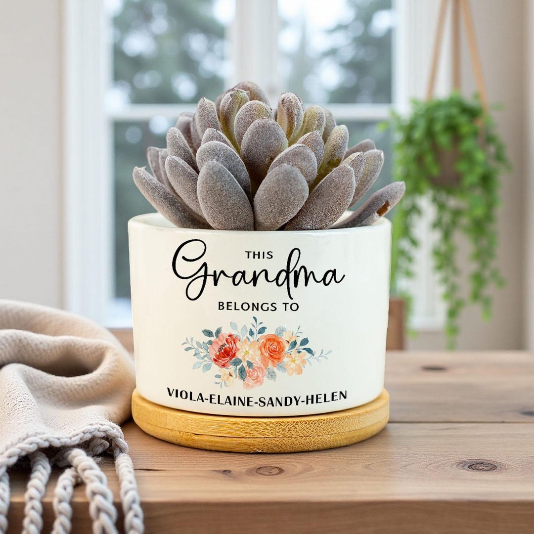 Custom Grandma Plant Pot, This Grandma Belongs to Flower Pot, Birthday ...