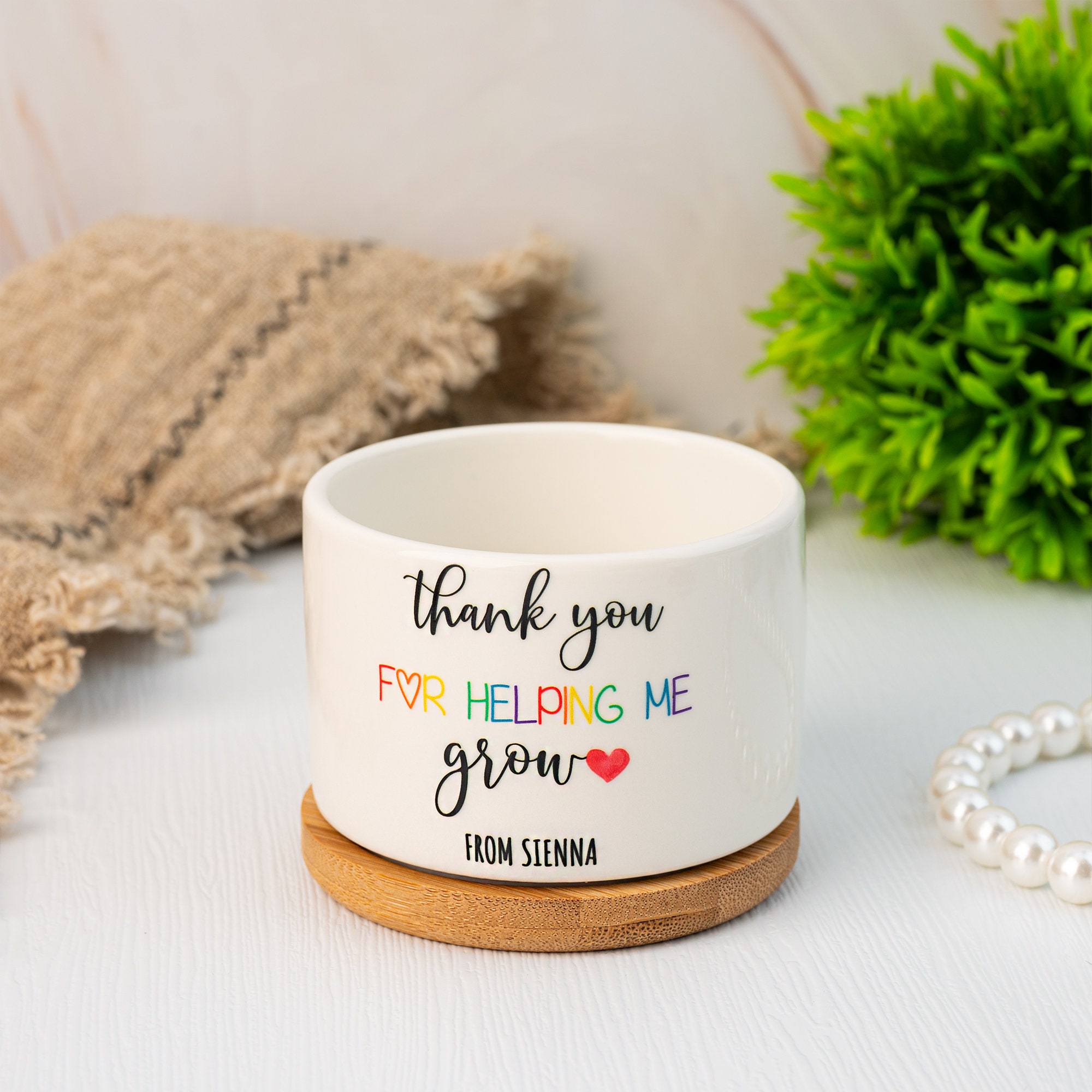 Thank You Teacher Plant Pot,custom Flower Plant Pot,teacher ...