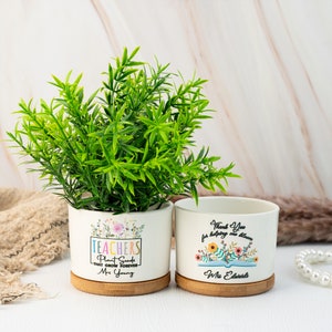 Custom Teacher Appreciation Gift,thank You Teacher Plant Pot,flower Pot ...