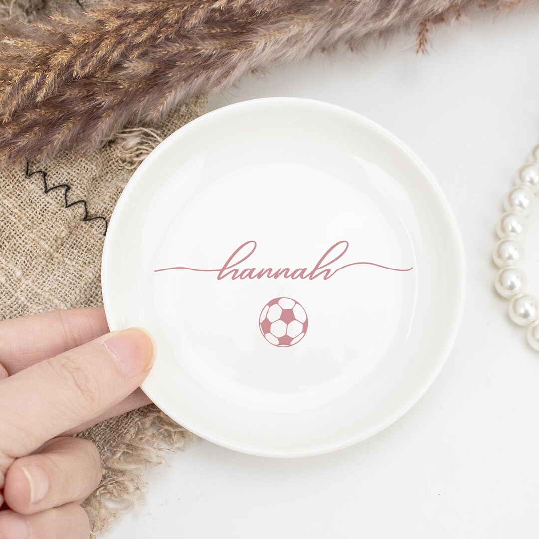 Custom Soccer Jewelry Dish,soccer Gifts for Girls, Soccer Senior Gifts ...