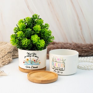 Custom Teacher Appreciation Gift,thank You Teacher Plant Pot,flower Pot ...