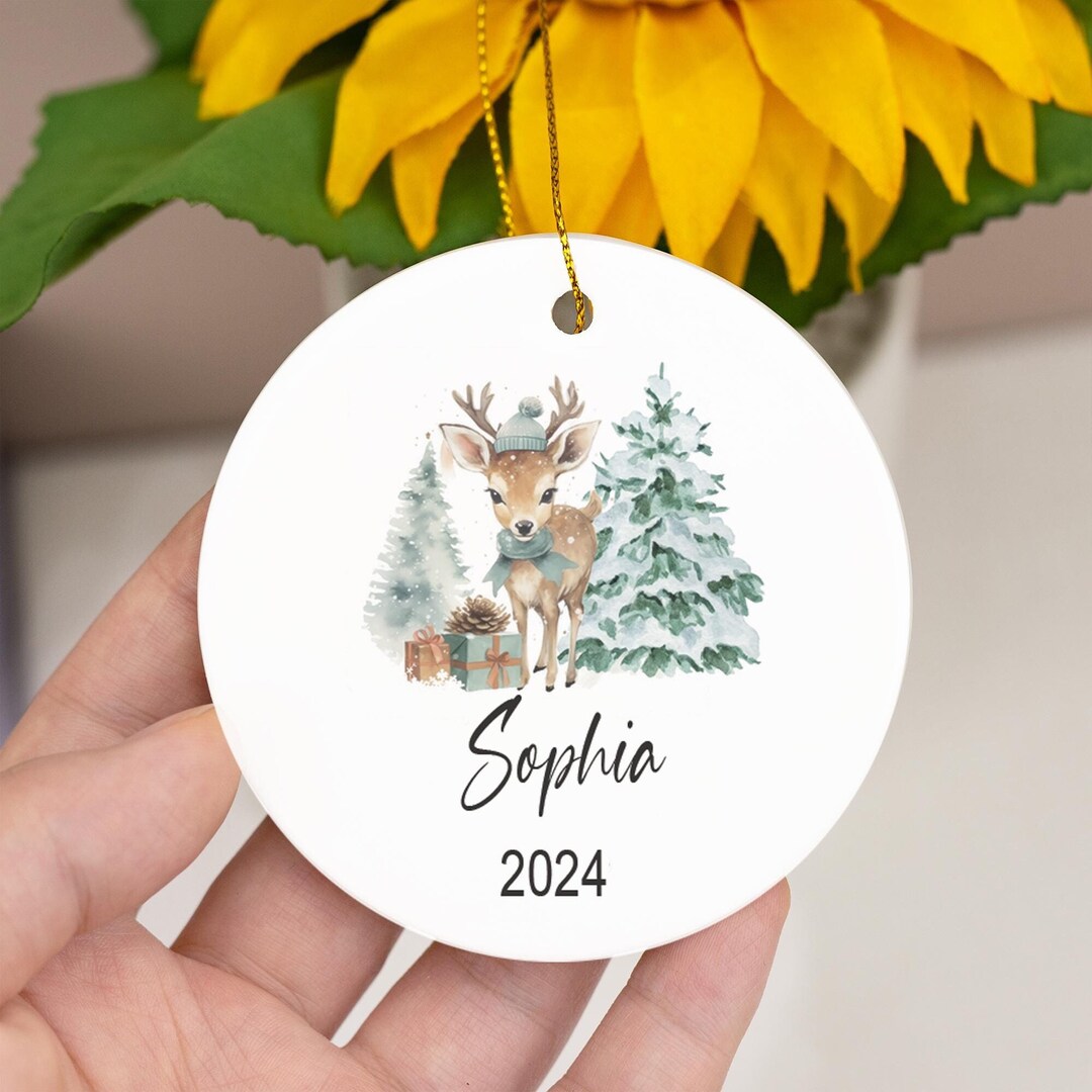 Babys First Christmas Baubles,custom Kids Name Christmas Ornament ...