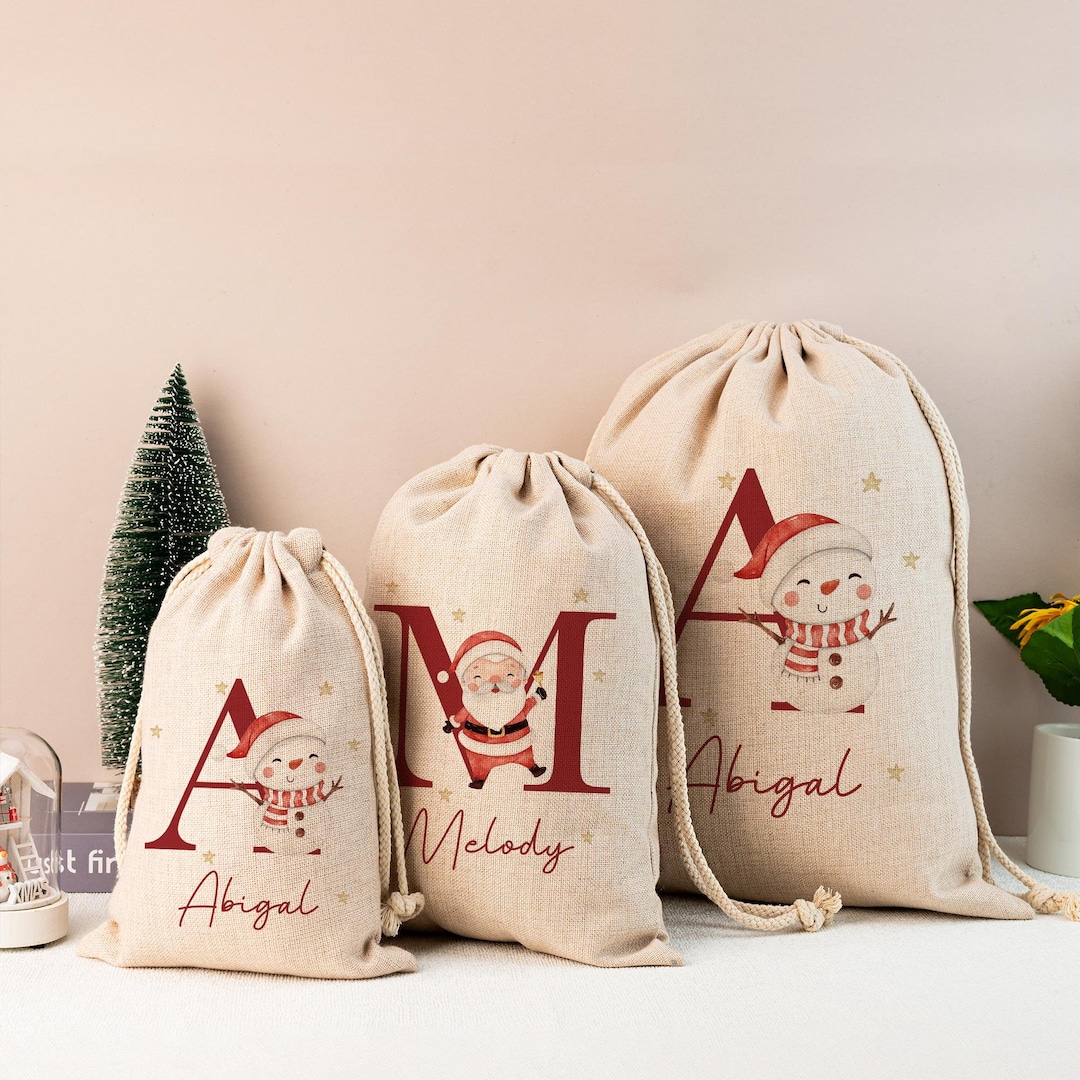 Personalised Santa Sack - Custom Christmas Sack - Personalised ...