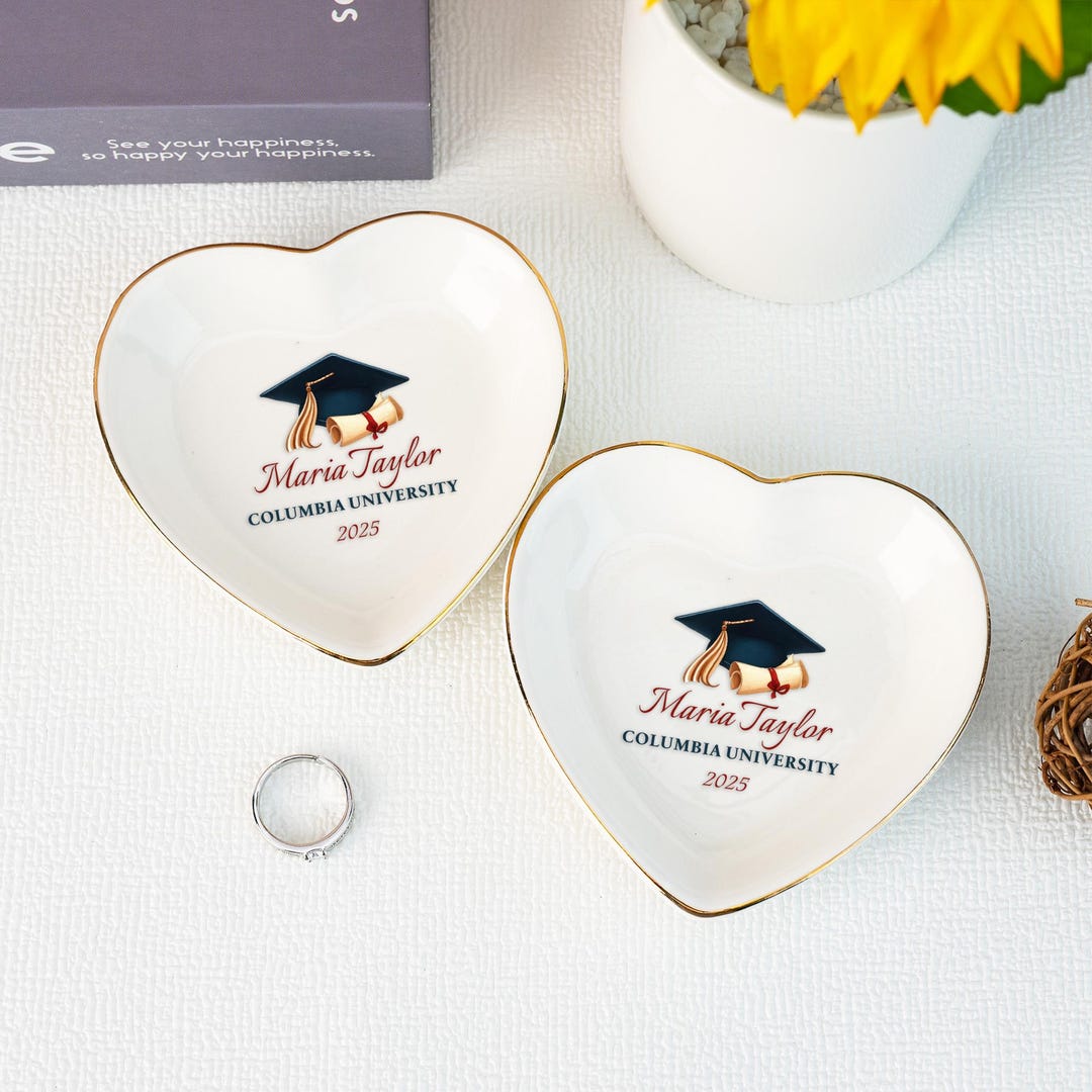 Custom Graduation Trinket Dish,graduation Jewelry Dish,colloge Grad ...