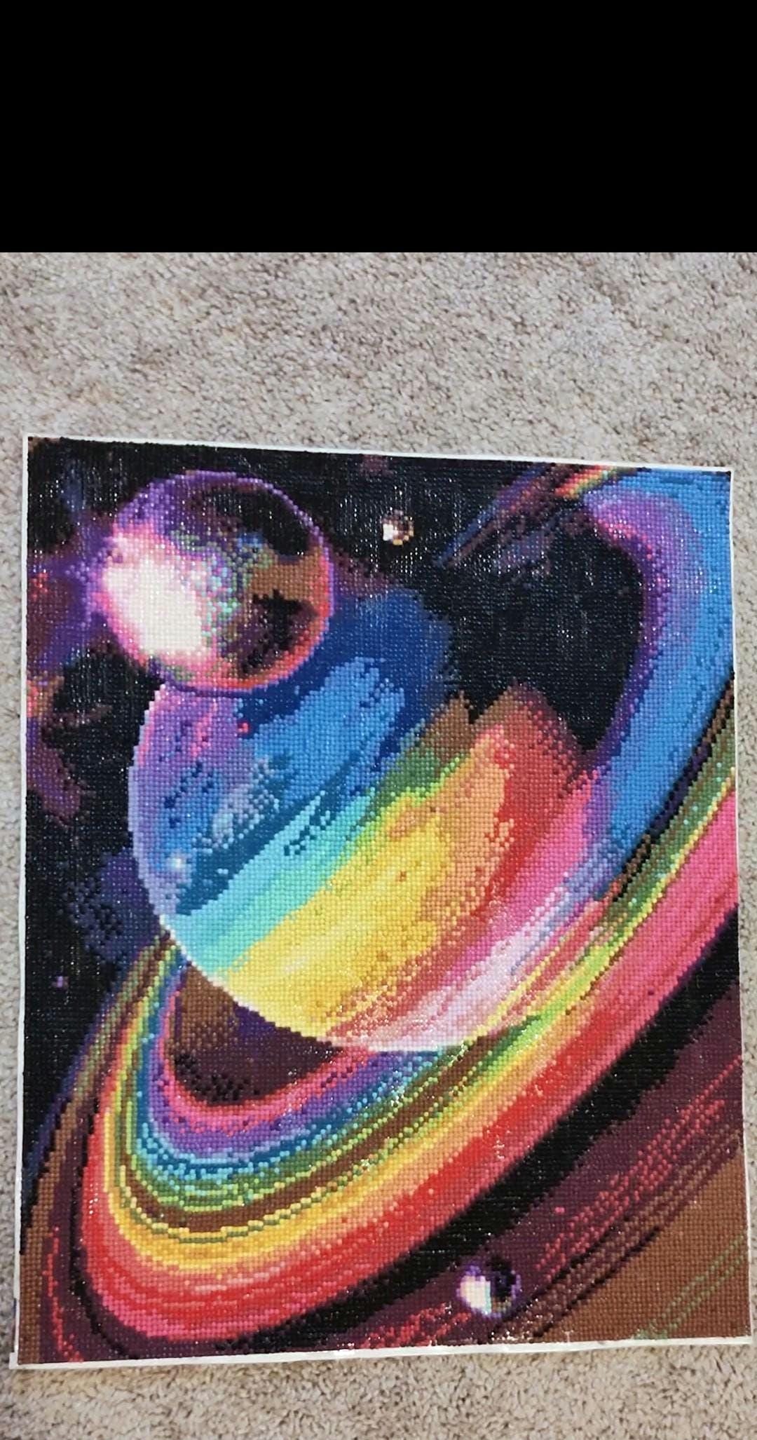 Galaxy/planets/solar System Diamond Painting (round Drills) - Etsy