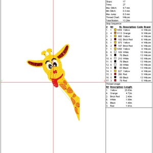 Giraffe Machine Embroidery Design - Giraffe Embroidery Files - Instant ...