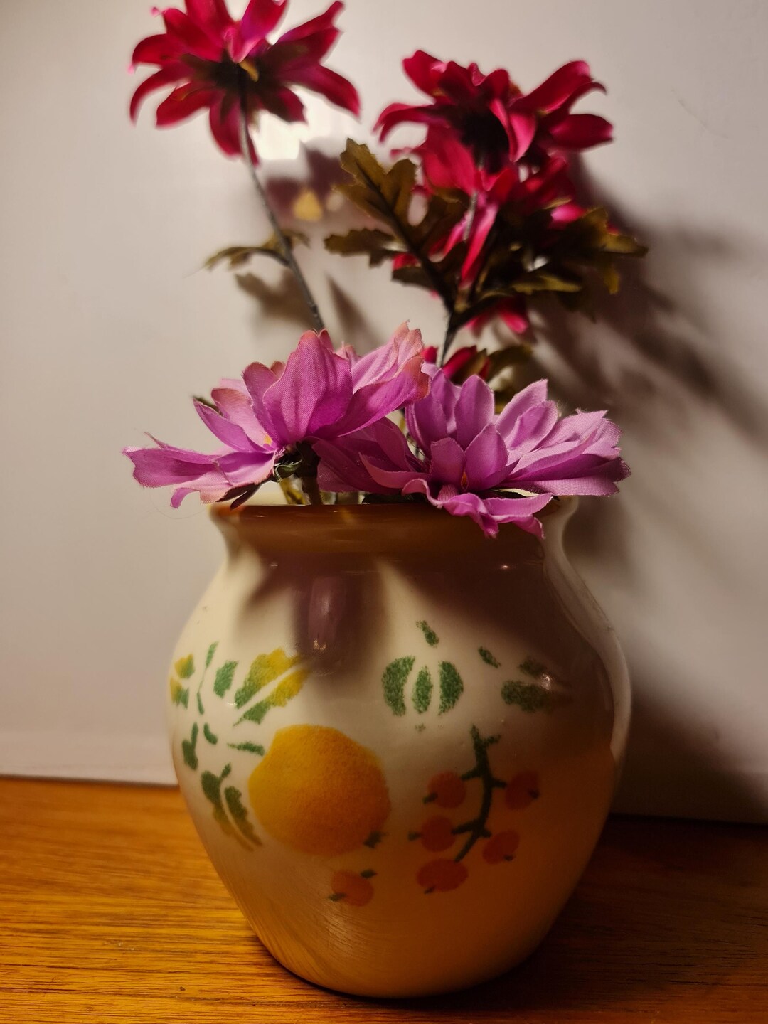 Vintage Finnish Pottery Vase by Pentik – Pastel Apple Pattern – Retro ...