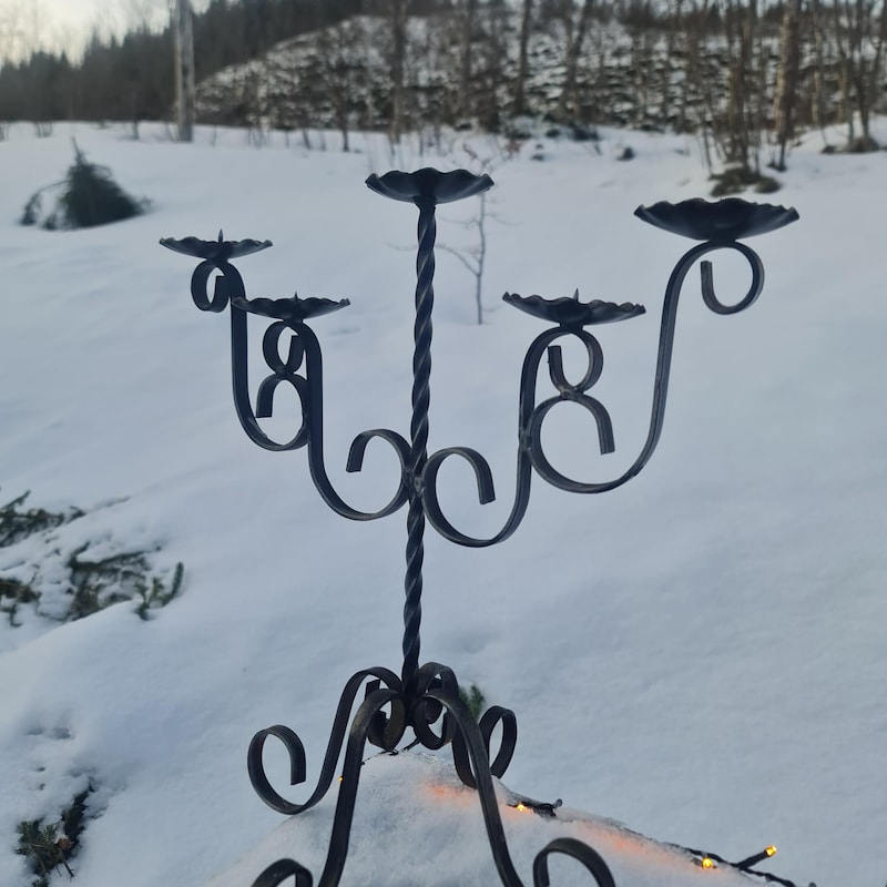 Hand Forged Candelabra - Etsy
