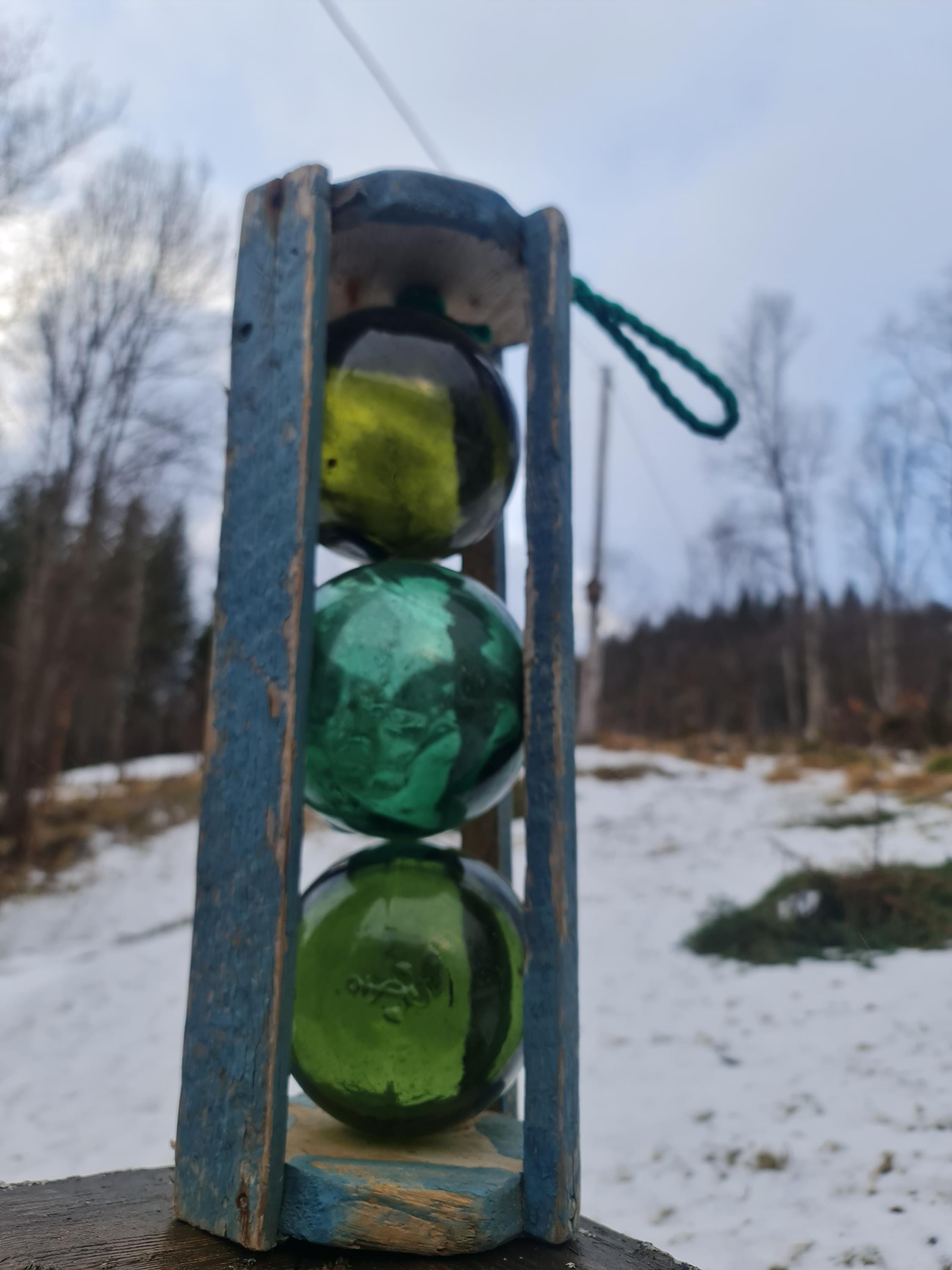 Stunning KAVELHUND W 3 Glass Fishing Floats, One Rare Anchor Marked ...