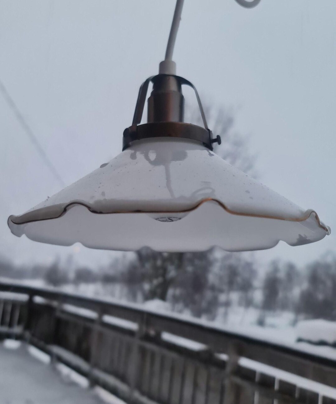 1970s Swedish Pendulum Lamp With Milk Glass, Opaline Glass Shade ...