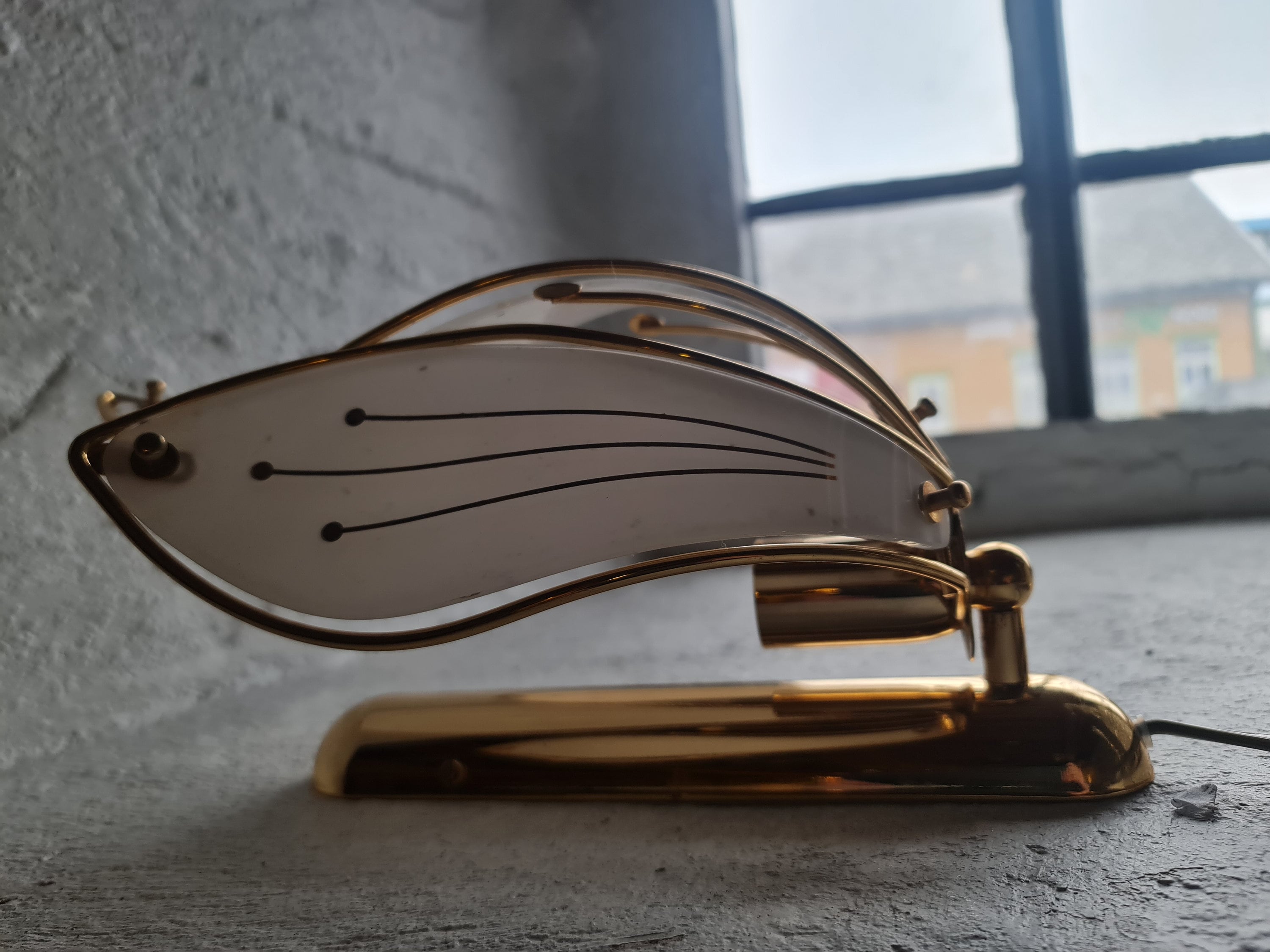 Vintage Lotus Flower Wall Scone, Amazing Vintage Floral Lamp Lotus ...