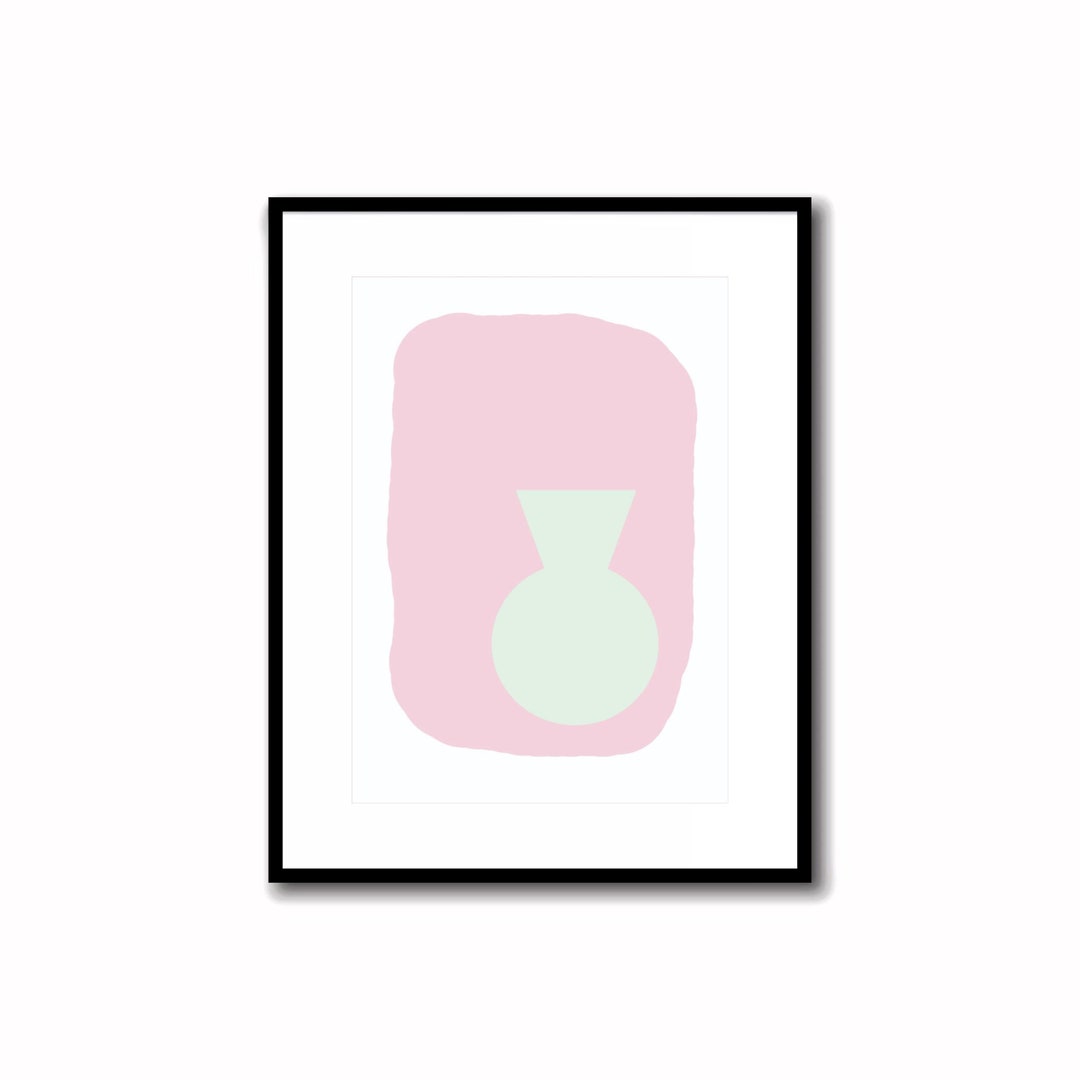 Pastel Pink & Peppermint PRINTABLE Wall Art for Printing Bright Home ...