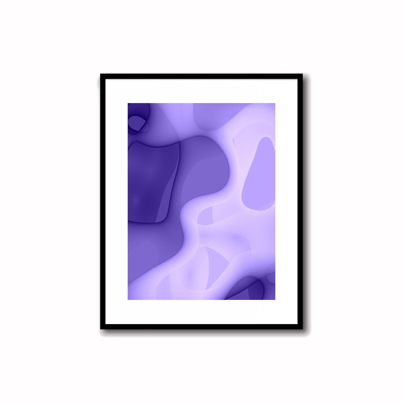 Purple Art Print Abstract Artwork Instant Digital Download PRINTABLE ...