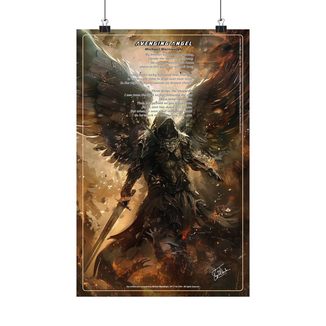 Avenging Angel by Michael Wainwright - 11 X 17 Inch - Matte Vertical ...