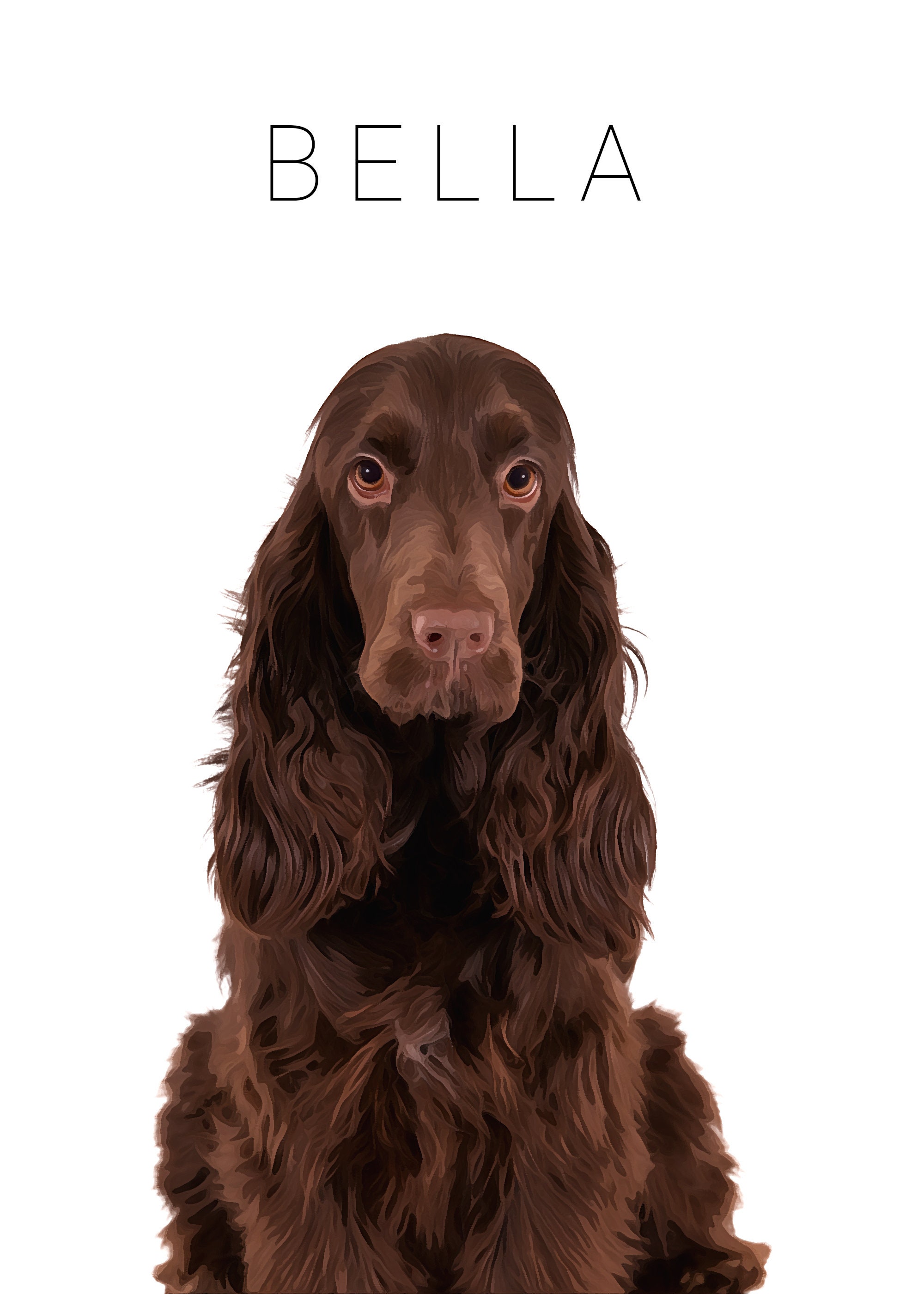 Personalized Dog Portrait From Photo, Custom Pet Portraits Using Pet ...