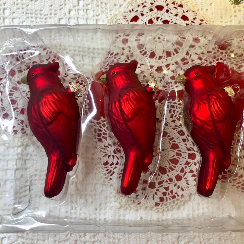 Red Bird Ornament - Etsy