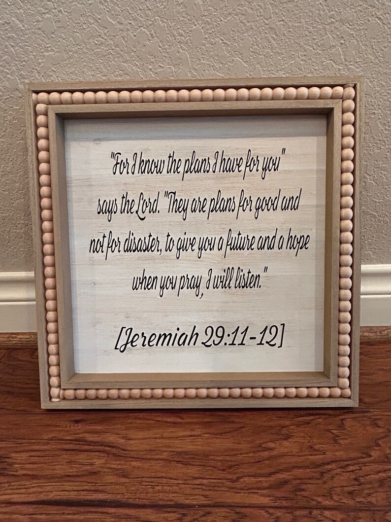 Framed Bible Verse - Etsy